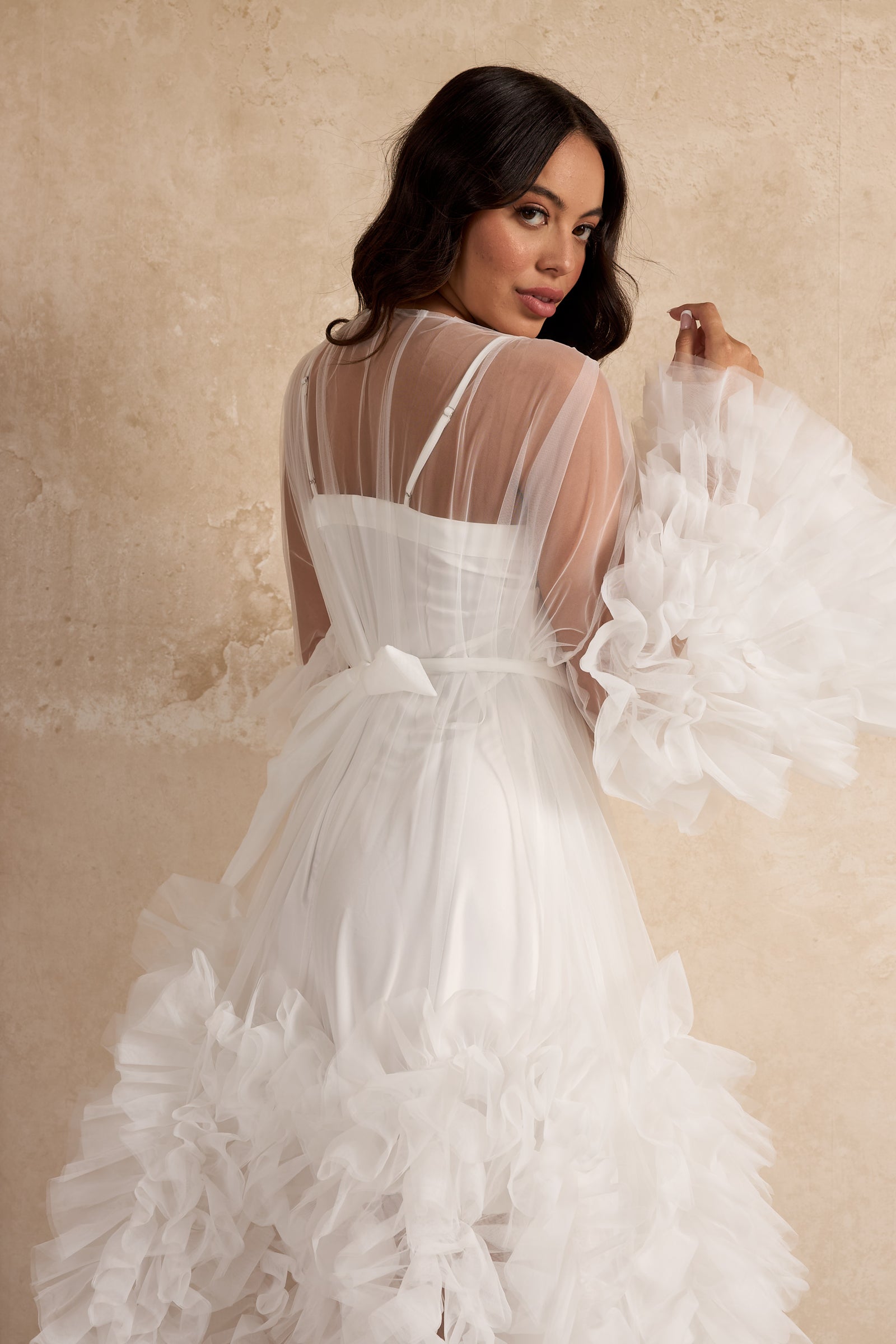 Madonna Luxury Bridal Robe - Roman & French