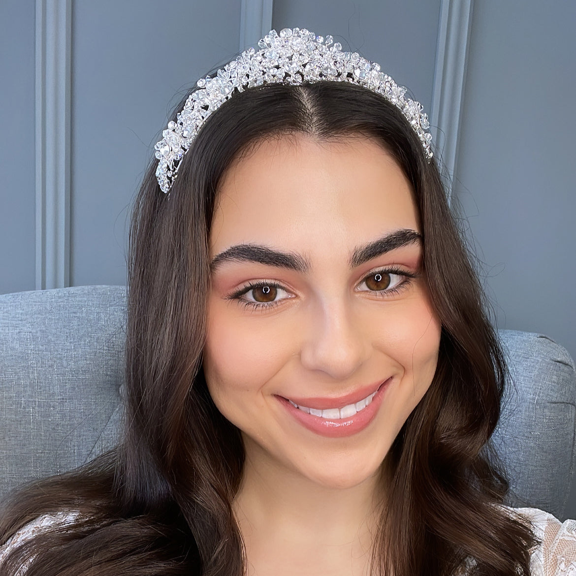 Maxine Bridal Crown - Roman & French